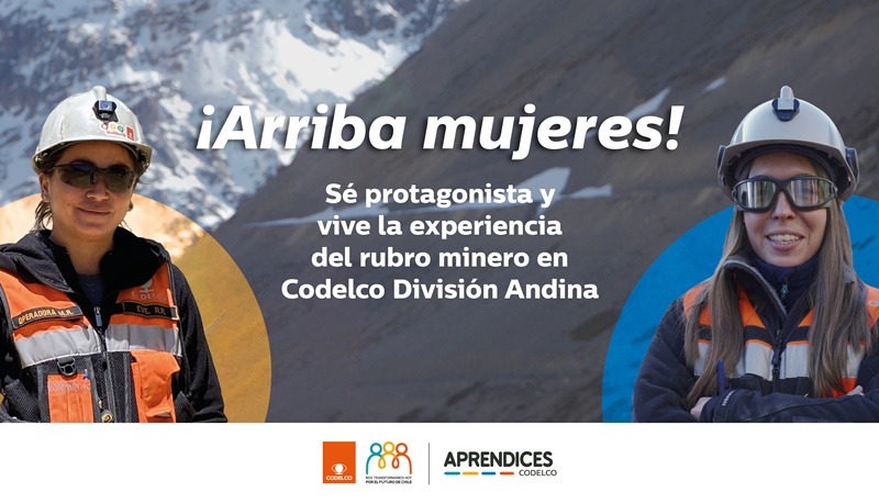 Andes on line | Codelco Andina lanza Programa de Aprendices exclusivo para mujeres de sus ...